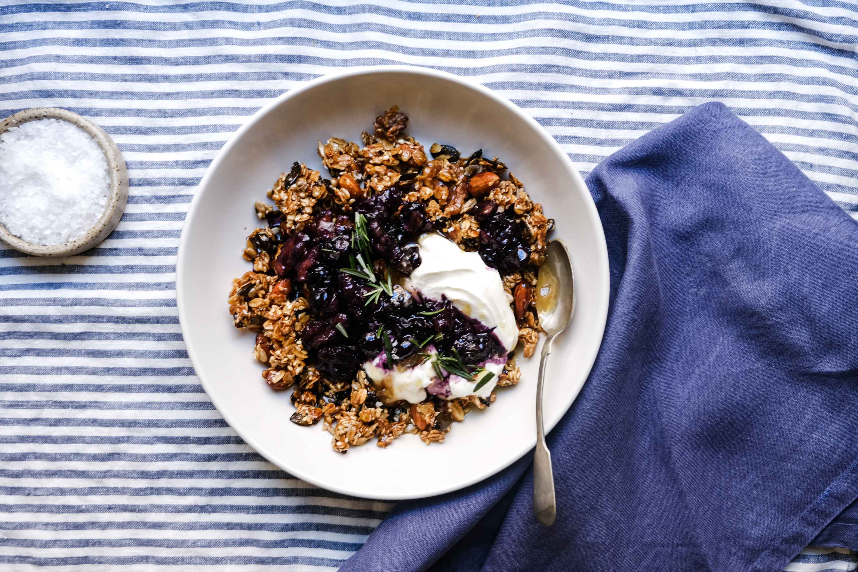 Stewed Blueberries and Walnuts With Rosemary and Olive Oil | IN BED USA